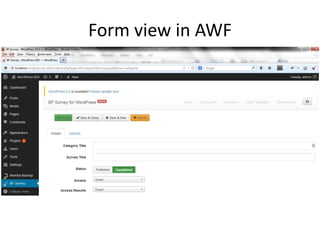 Cross CMS plugin development using AWF | PPT