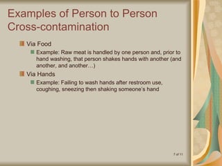 Cross-Contamination | PPT
