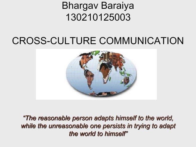 Cross cultural-communication-ppt | PPT