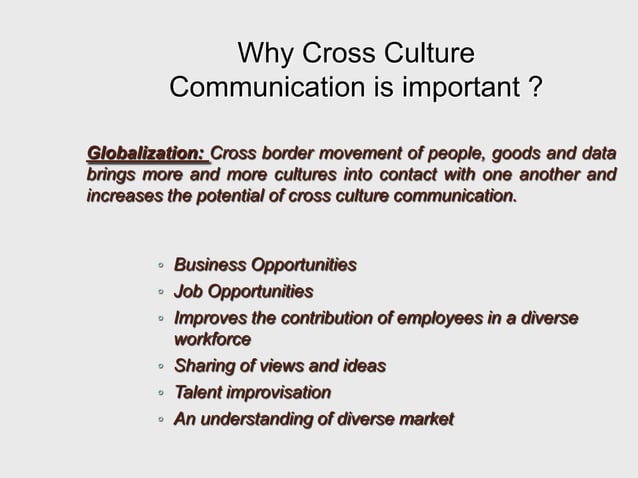 Cross cultural-communication-ppt | PPT
