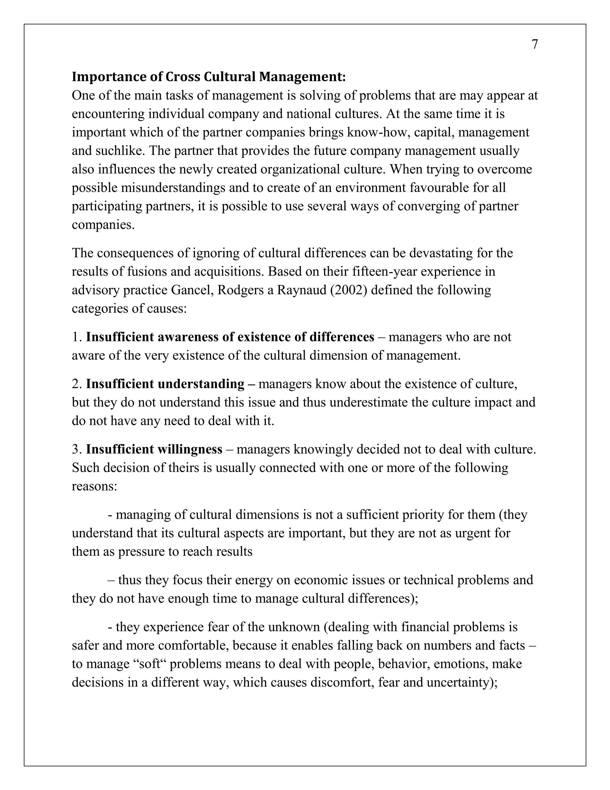 Cross cultural-management | PDF