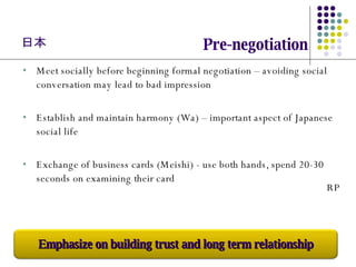 Cross Cultural Negotiation - Japan | PPT