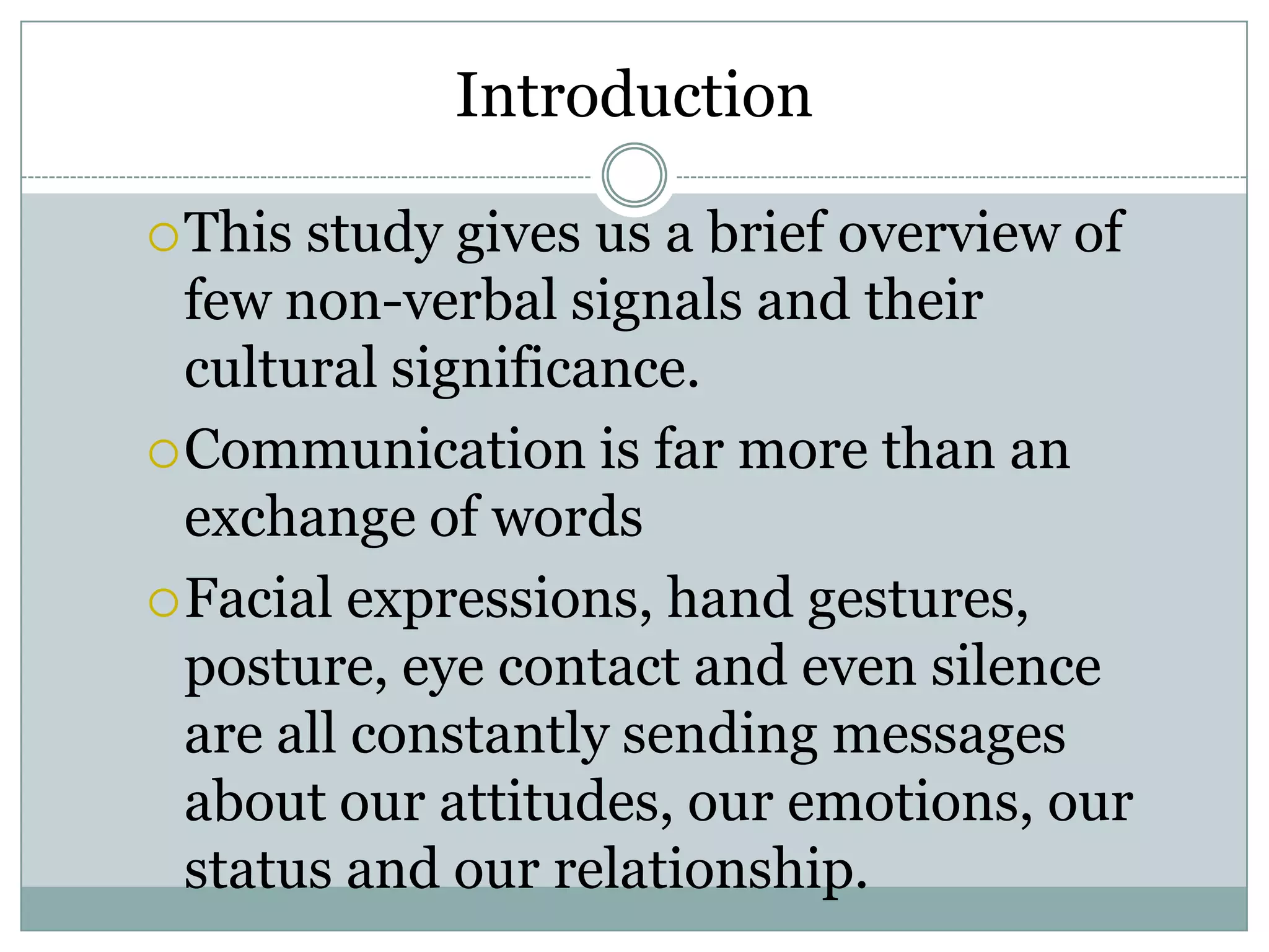 Cross cultural communication-translating nonverbal cues | PPTX