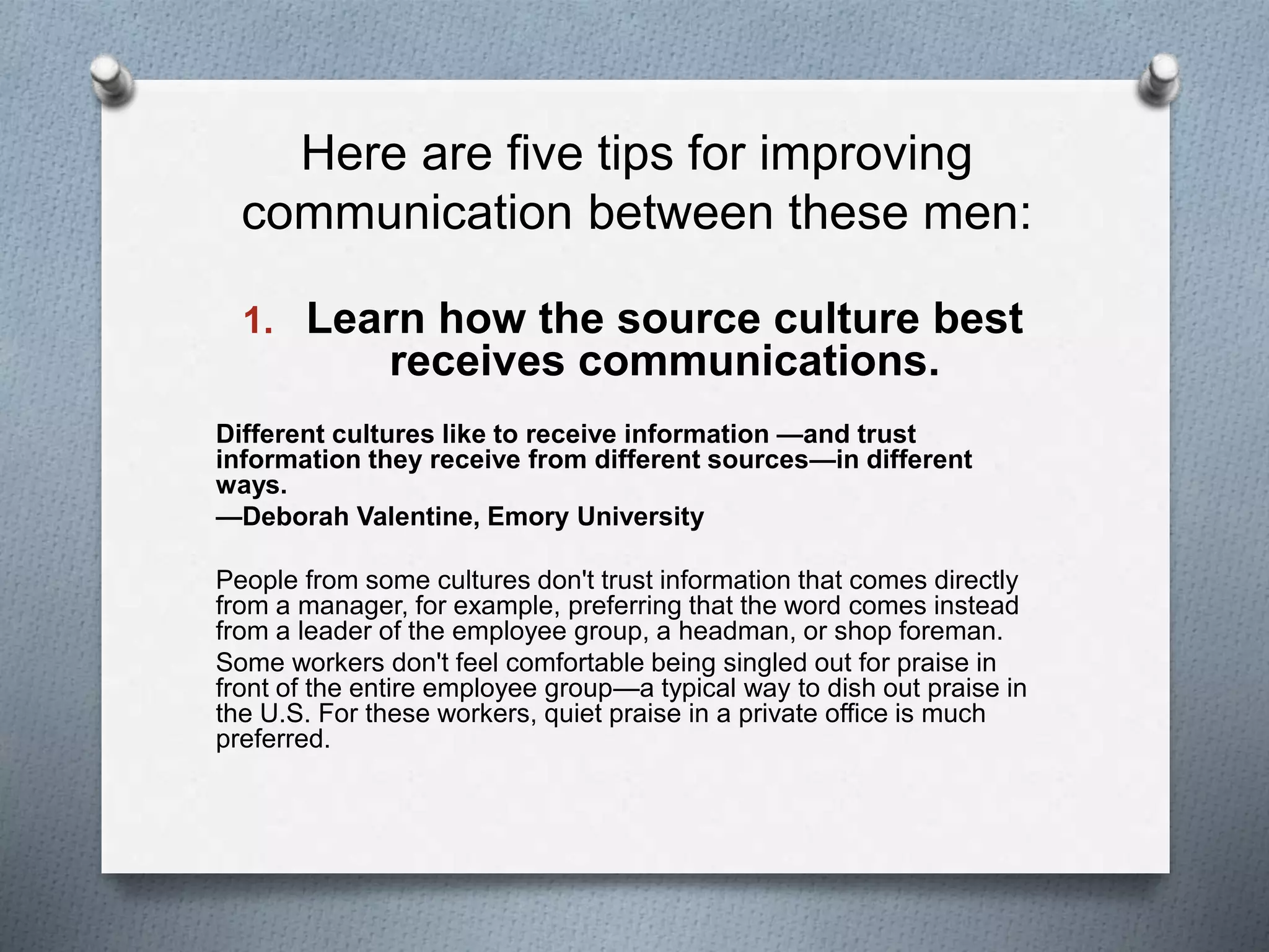 Cross cultural communication (example) | PPTX