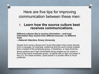 Cross cultural communication (example) | PPT