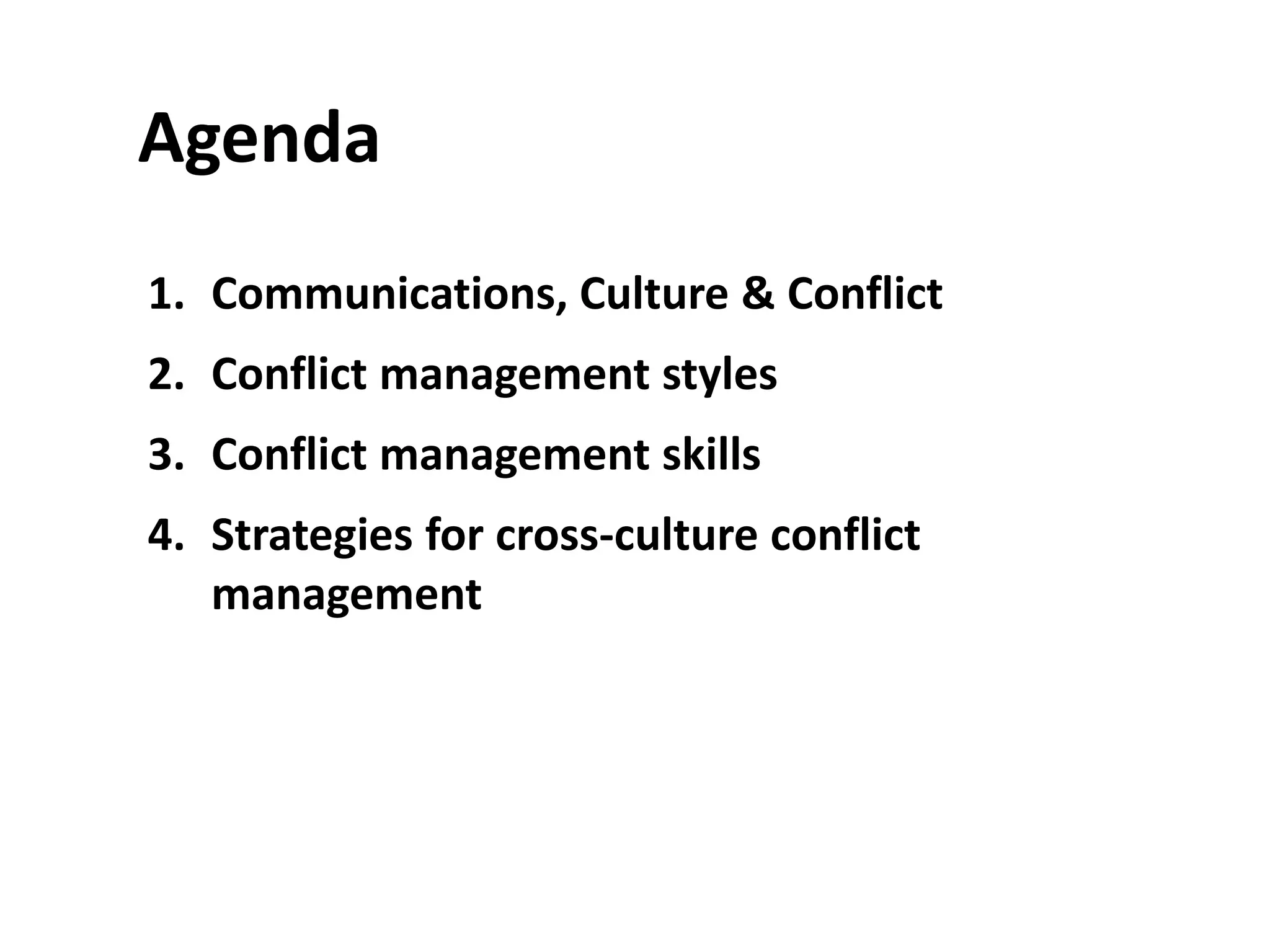 Cross Cultural Conflict Management | PDF