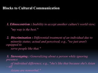 Cross cultural(ecs) | PPT