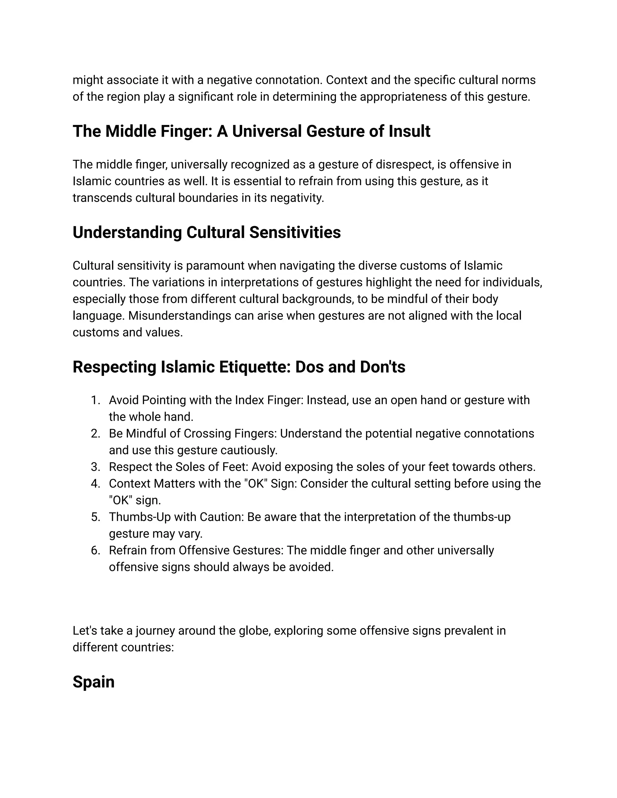 Cross-Cultural Gestures A Global Exploration of Non-Verbal ...