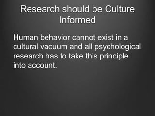 Cross Cultural Psy Intro | PPTX