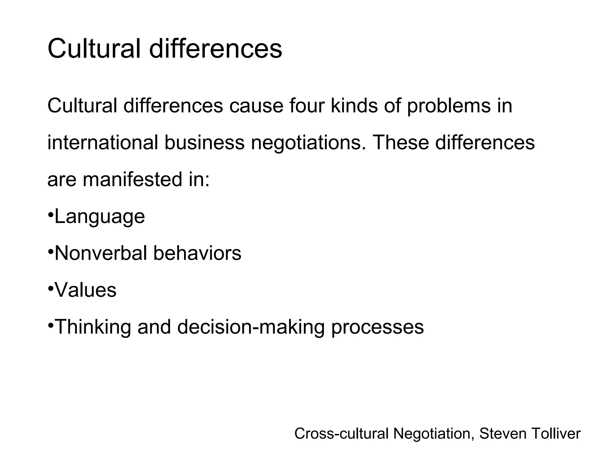 Cross cultural negotiation | PPT