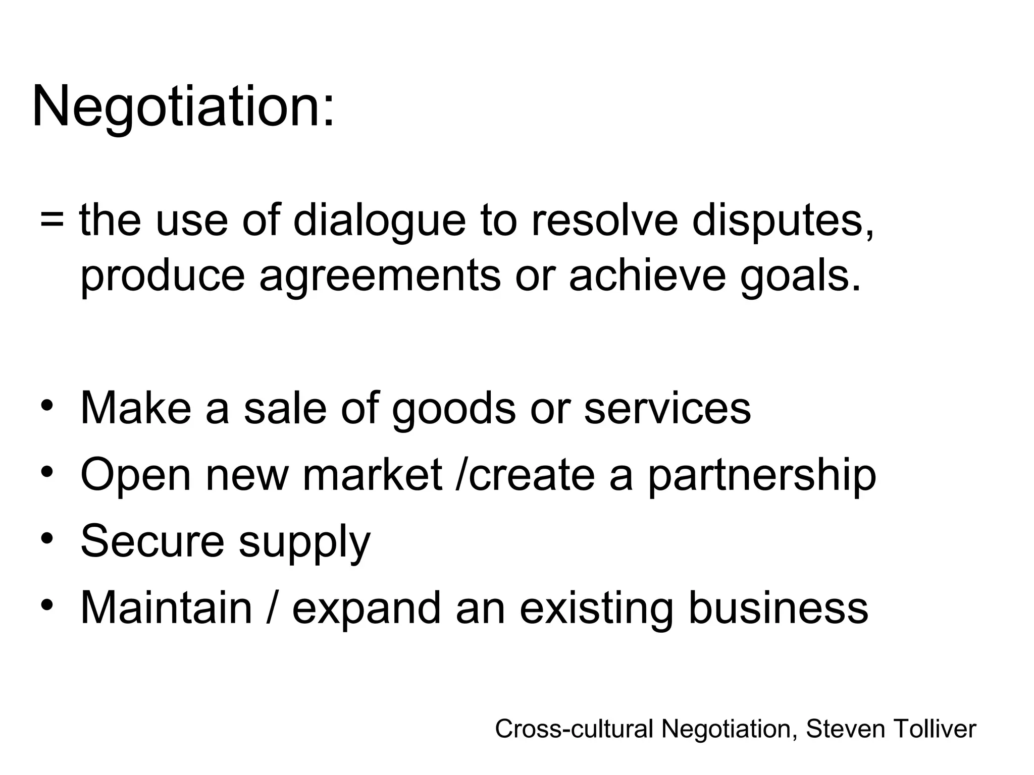 Cross cultural negotiation | PPT