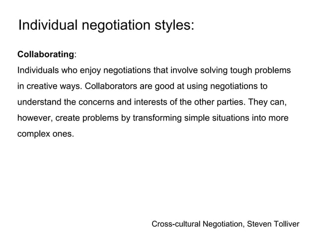 Cross cultural negotiation | PPT