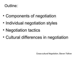 Cross cultural negotiation | PPT