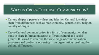 Cross cultural sensitivity and diversity communication. | PPTX