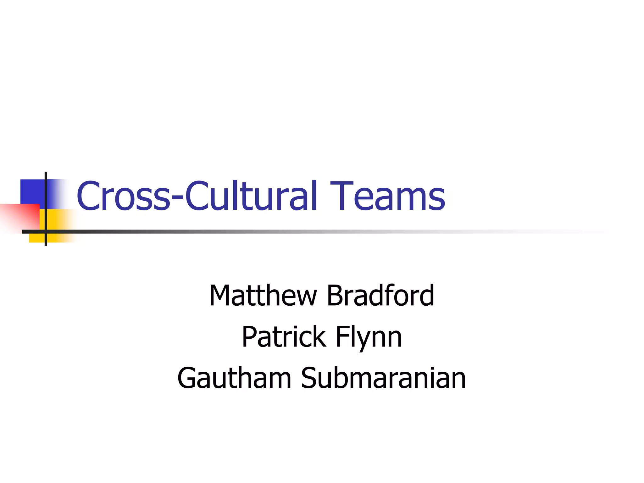 Cross cultural teams v0.1 | PPTX