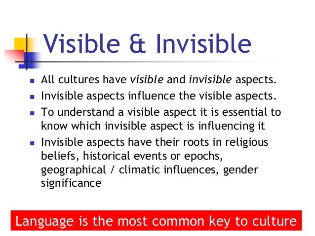 Cross cultural understanding