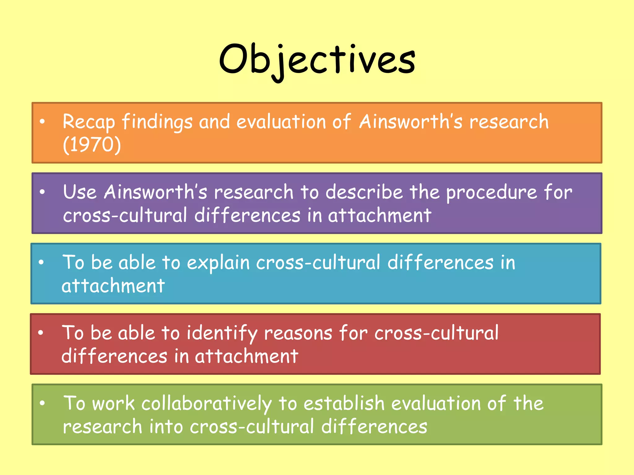 Cross Cultural Variations In Attachment Type Ppt