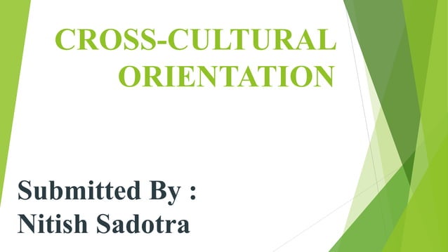 Cross culture orientation | PPT