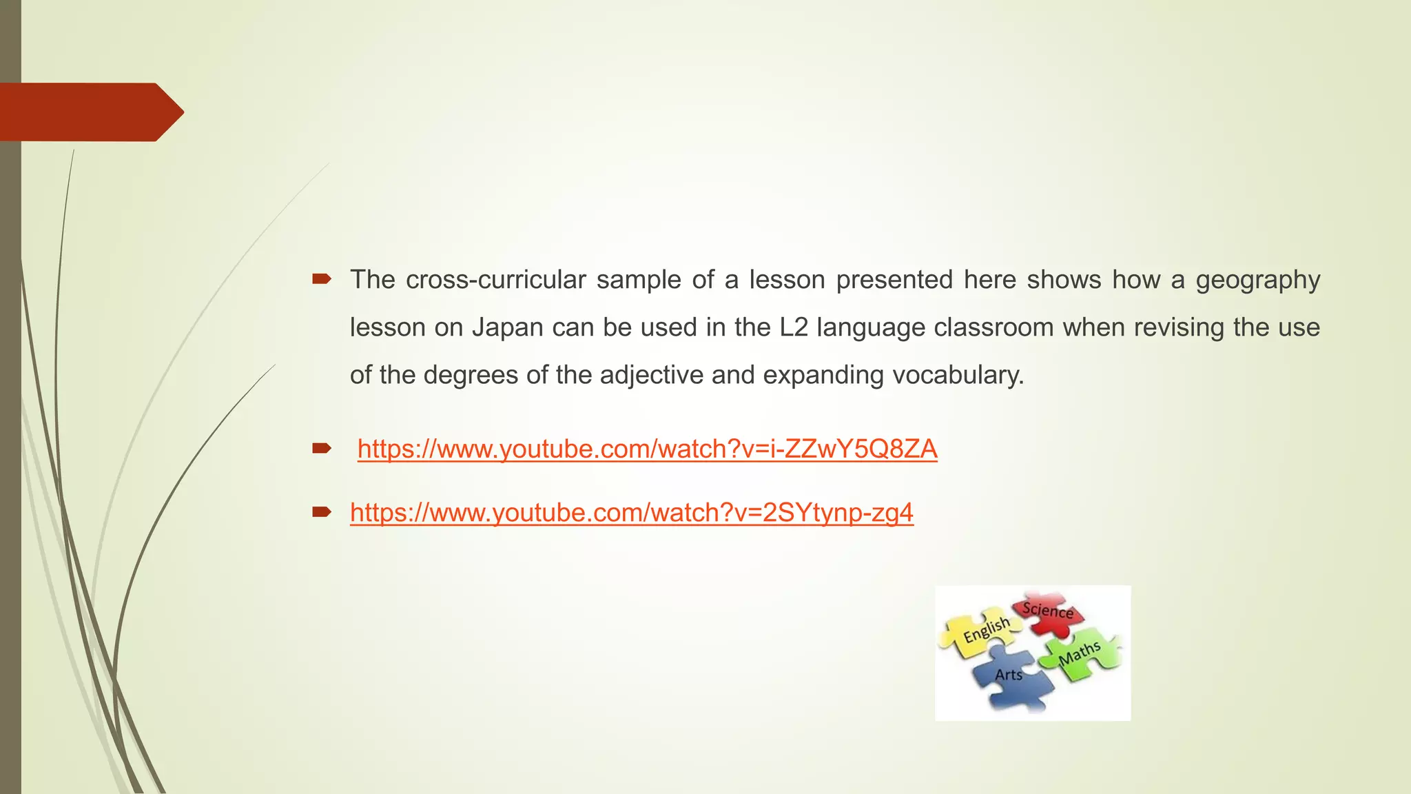 Cross curricular teaching in the mfl classroom | PDF