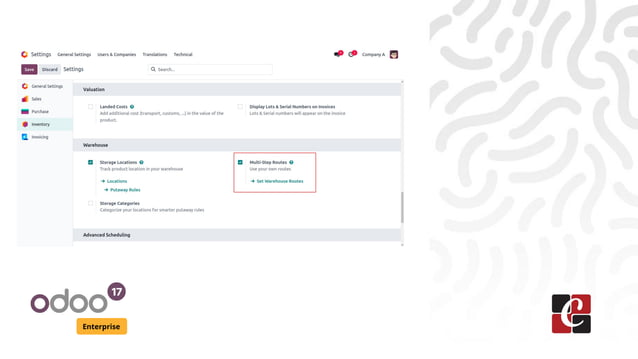Cross-docking in Odoo 17 Inventory - Odoo 17 Slides | PPT