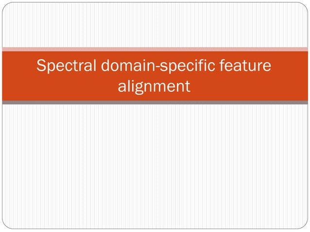 Cross domain sentiment classification via spectral feature alignment | PPT