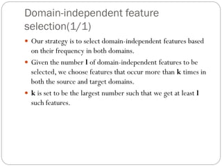 Cross domain sentiment classification via spectral feature alignment | PDF