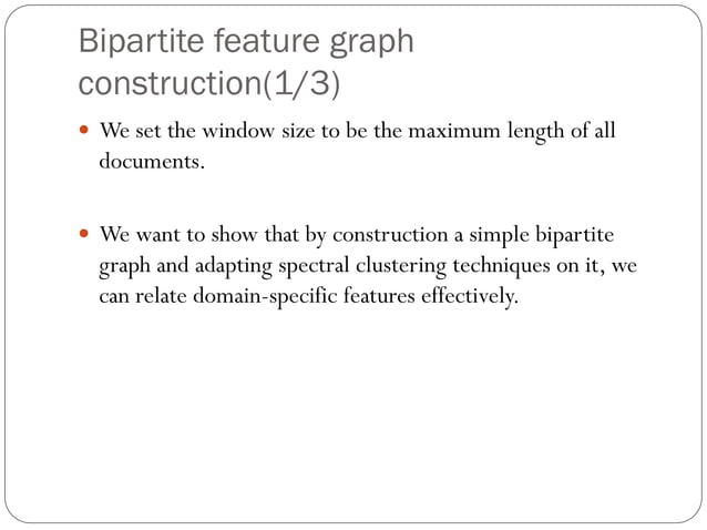 Cross Domain Sentiment Classification Via Spectral Feature Alignment Ppt