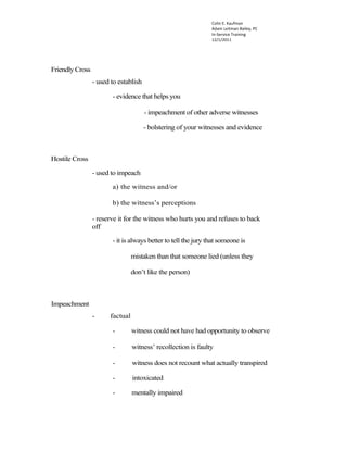 Cross examination | PDF