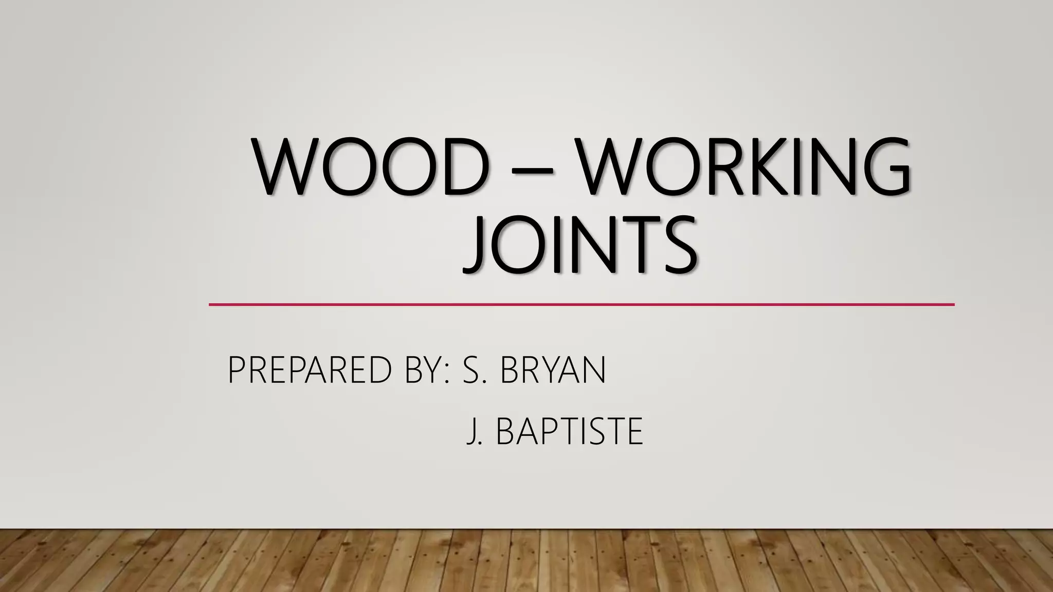 Cross halving joint | PPTX