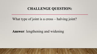 Cross halving joint | PPT