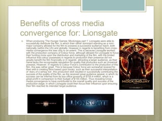 Cross-media convergence & Synergy | PPTX