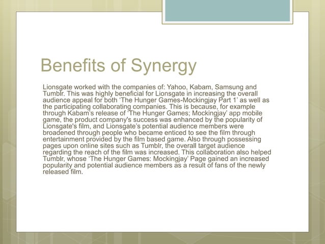 Cross-media convergence & Synergy | PPTX