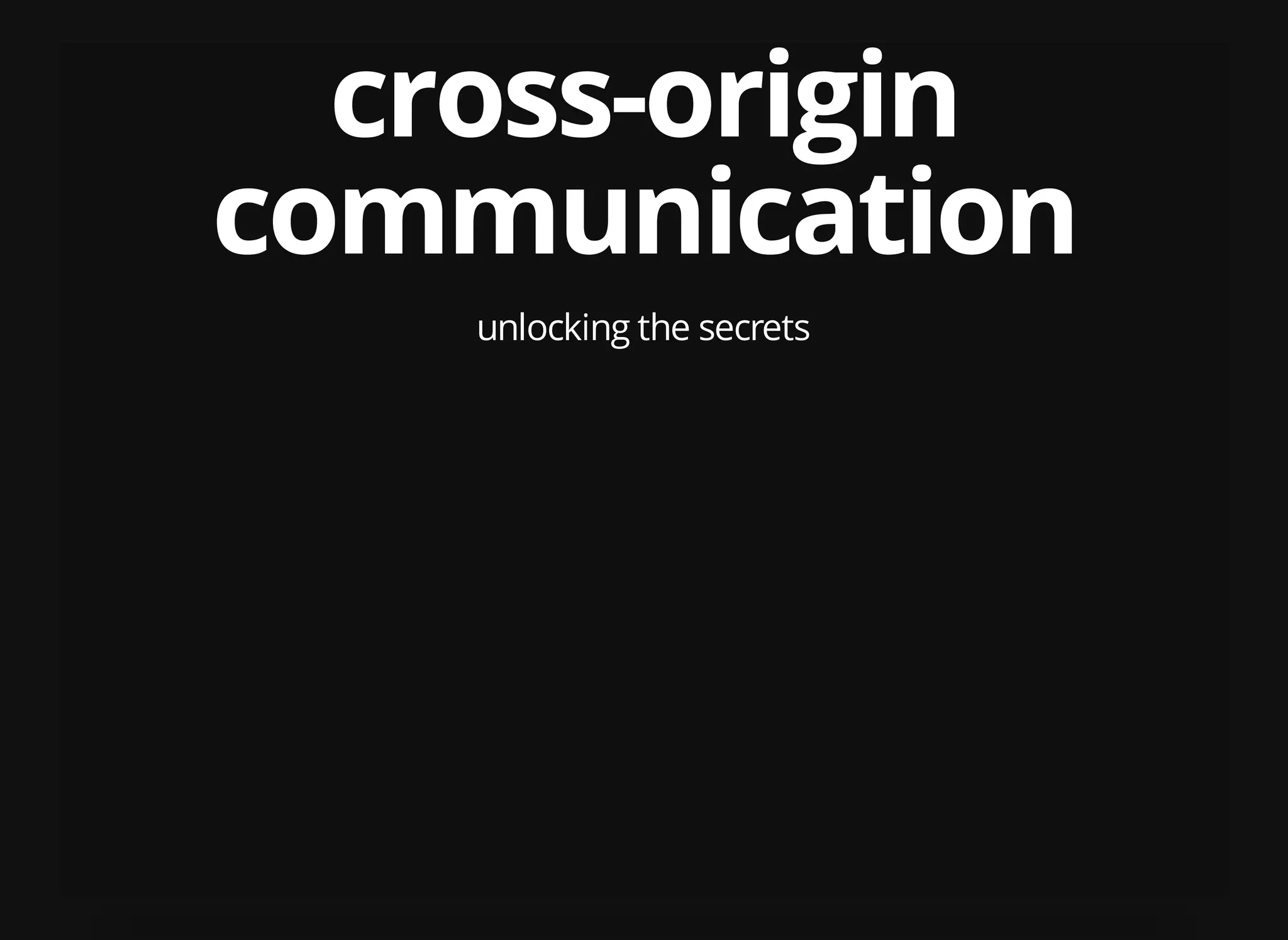 Cross Origin Communication (CORS) | PDF