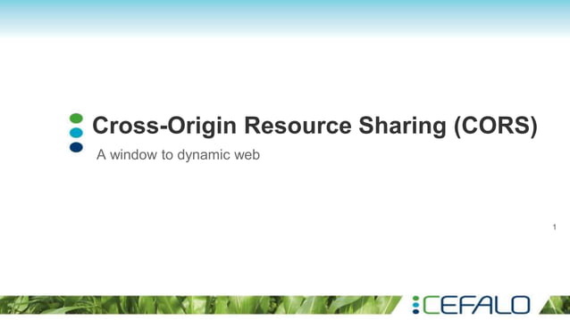 Cross Origin Resource Sharing (CORS) - Azizul Hakim | PPTX