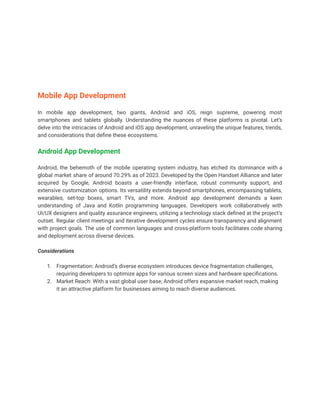 Cross-Platform App Development | PDF