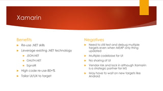 Cross platform apps using Xamarin | PDF | Operating Systems | Computer Software and Applications