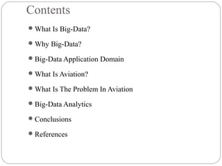 using big-data methods analyse the Cross platform aviation | PPT
