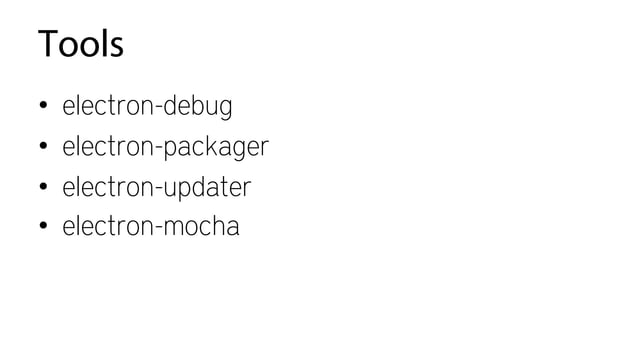 Cross-Platform Desktop Apps with Electron | PPT