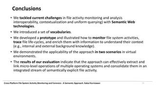 Cross-Platform File System Activity Monitoring and Forensics - A Semantic Approach | PDF
