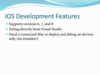 Cross Platform Mobile Development with Visual Studio 2015 and C++ | PPT