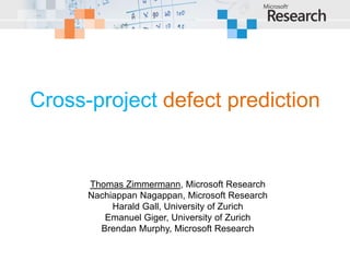 Cross-project defect prediction | PDF
