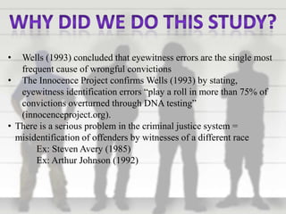 Cross-Racial Eyewitness Testimony | PPTX