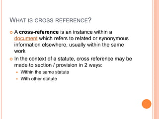 Cross references | PPTX