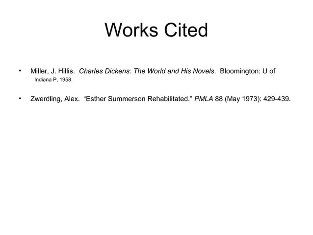 Cross referencing using MLA style | PPT
