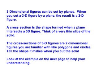 Cross sections of 3 d figures | PPT
