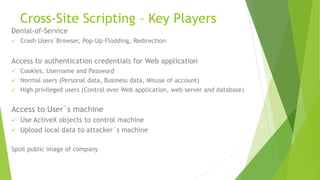 Cross Site Scripting Defense Presentation | PPTX