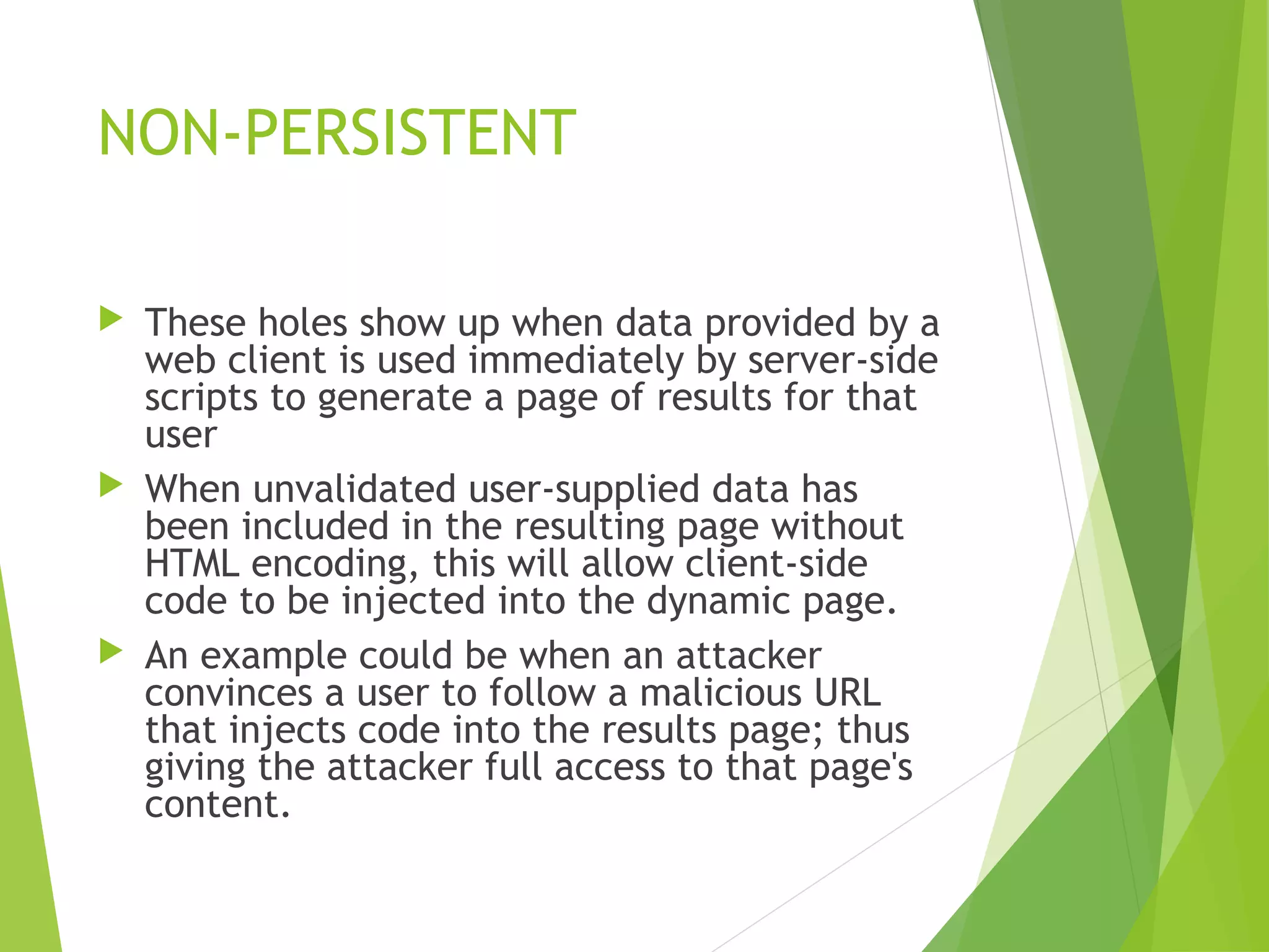 Cross Site Scripting Xss Ppt Web Development Internet