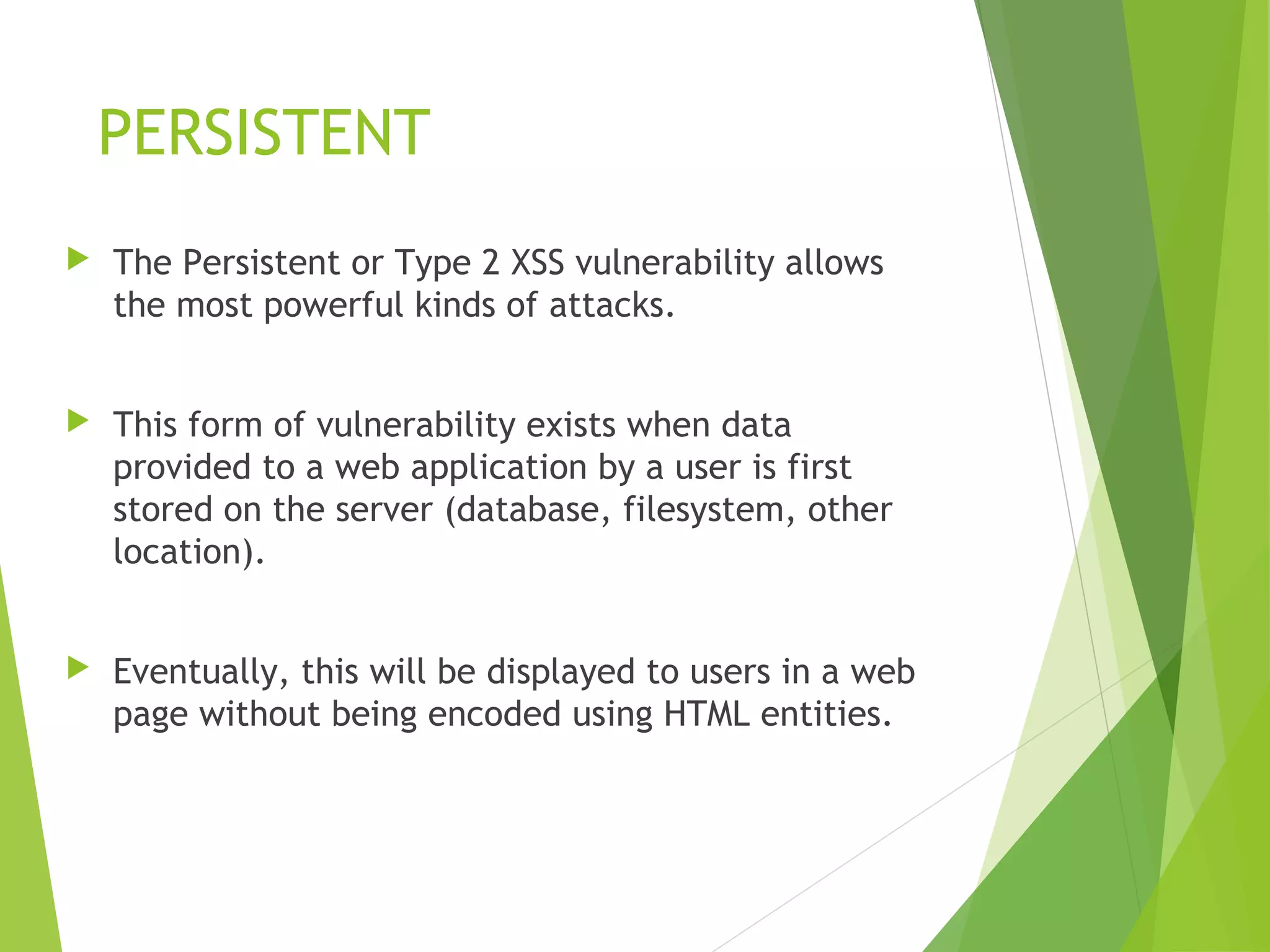 Cross Site Scripting Xss Ppt Web Development Internet