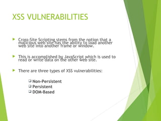 Cross site scripting (xss) | PPT