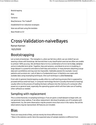 M09-Cross validating-naive-bayes | PDF